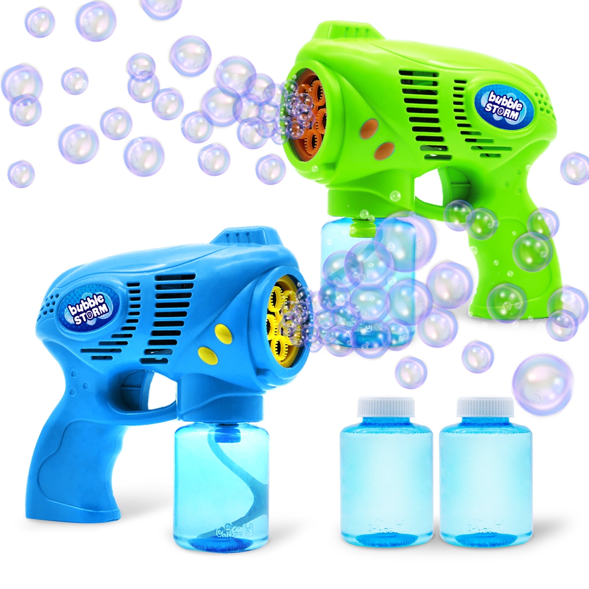 Syncfun Bubble Gun Machine,with 10 Oz Bubble Refill Solution, Automatic ...