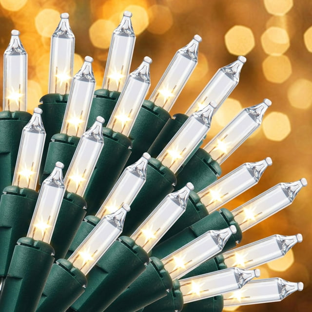 SYNCFUN Clear Christmas Lights,67.5FT 300(3x100)-Count Led Warm White ...