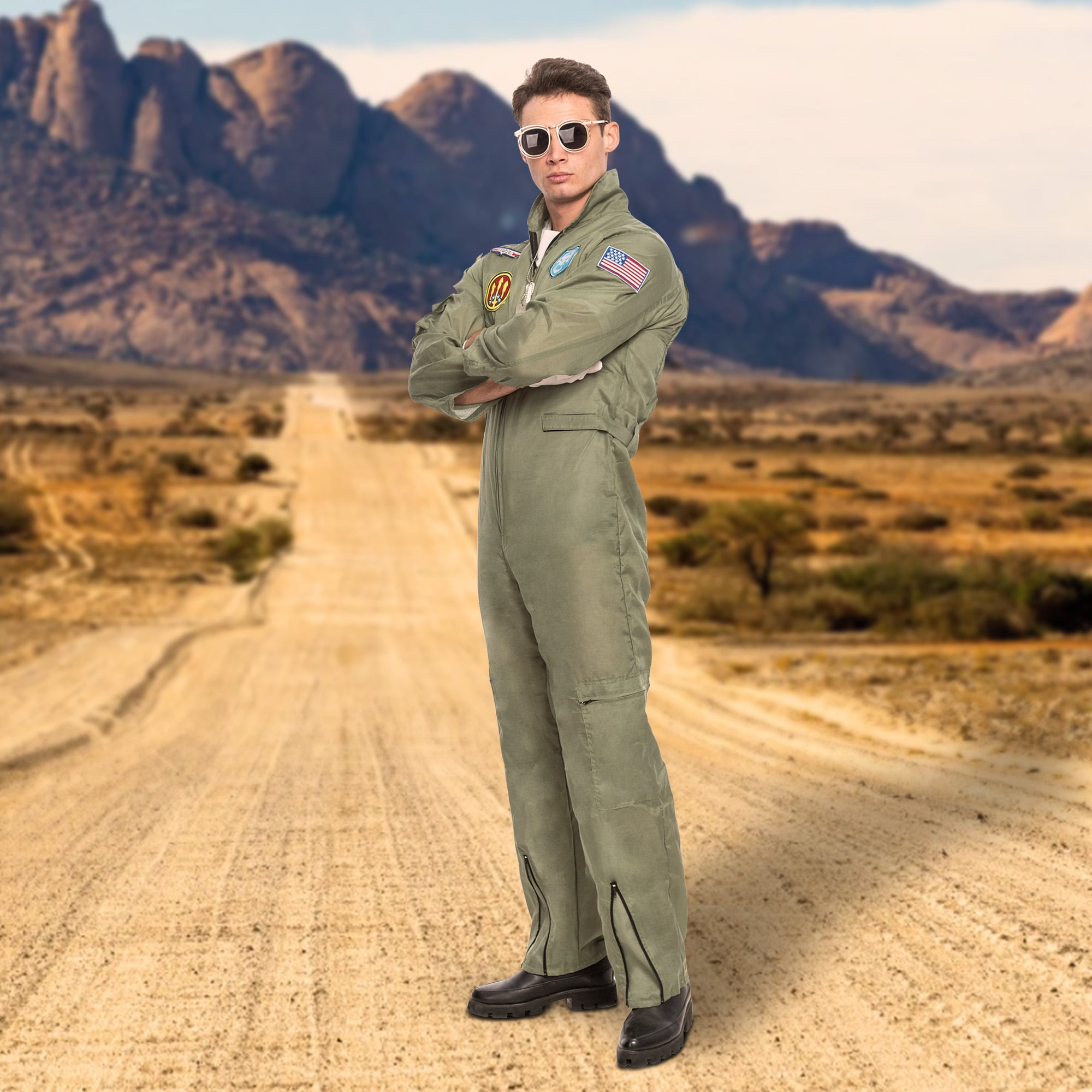 Syncfun Flight Pilot Costume for Adults Pilots Uniform Costume Movie ...