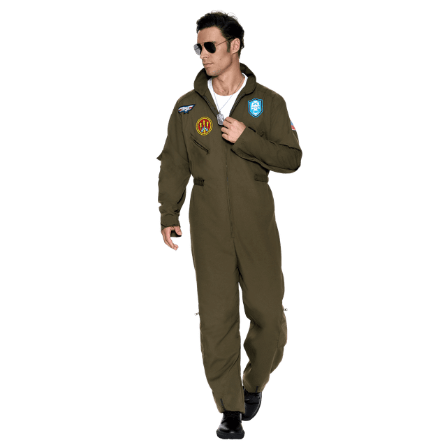 Joyfy Flight Pilot Costume for Adults Pilots Uniform Costume Movie Icon ...