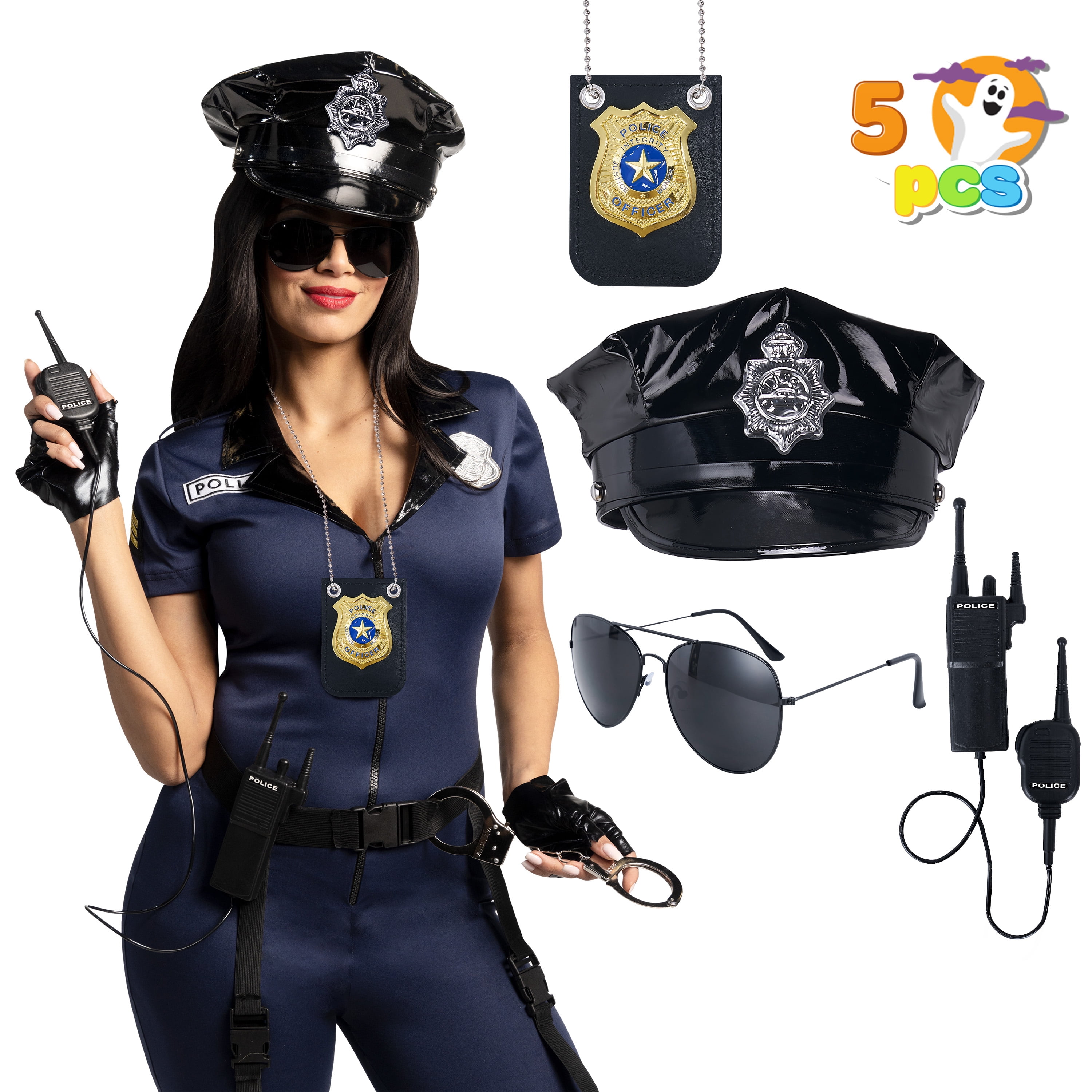 Syncfun Halloween Cosplay Police Accessories for Adults, Kids, Police ...