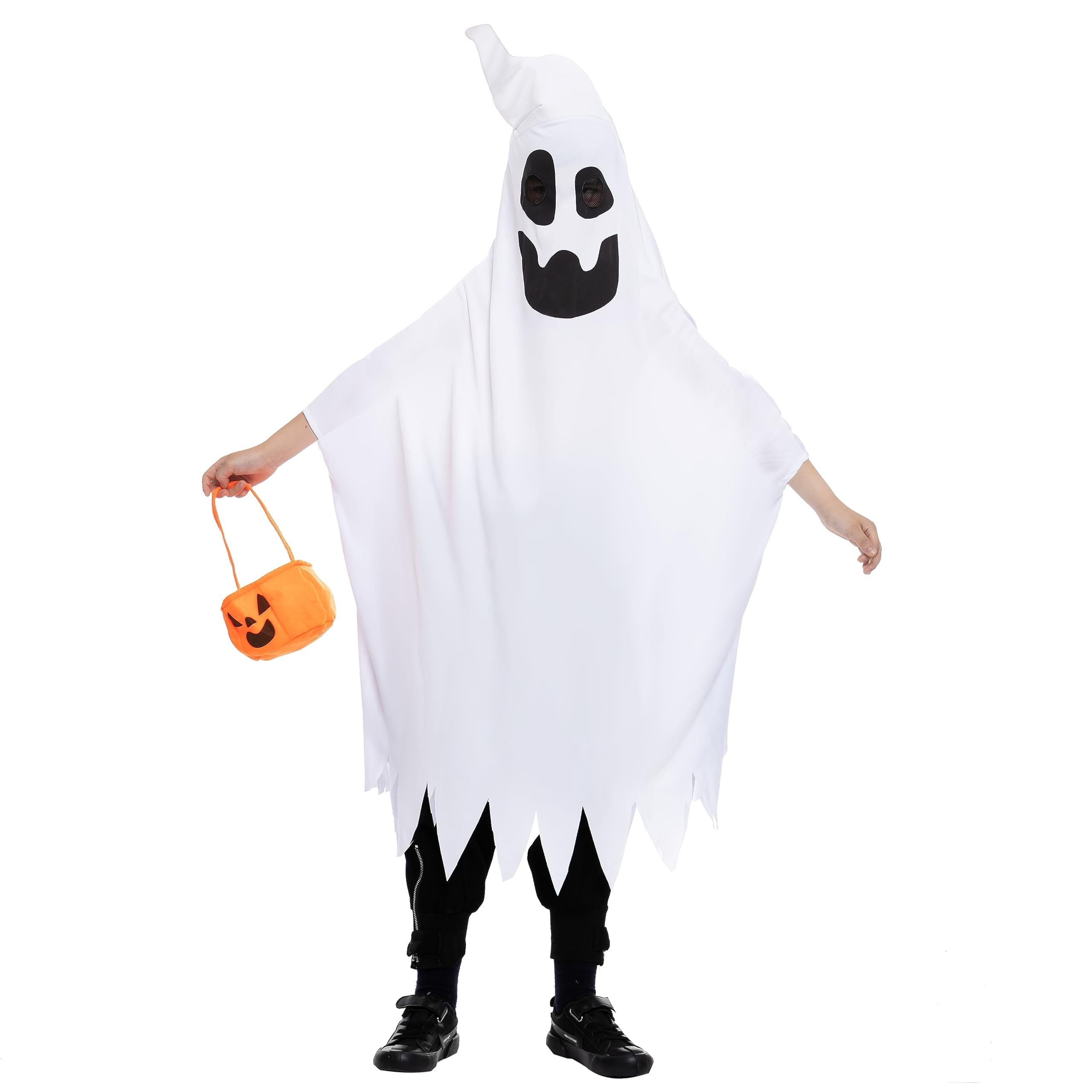 SYNCFUN Halloween Spooky Trick-or-Treating Child's Ghost Costume with ...