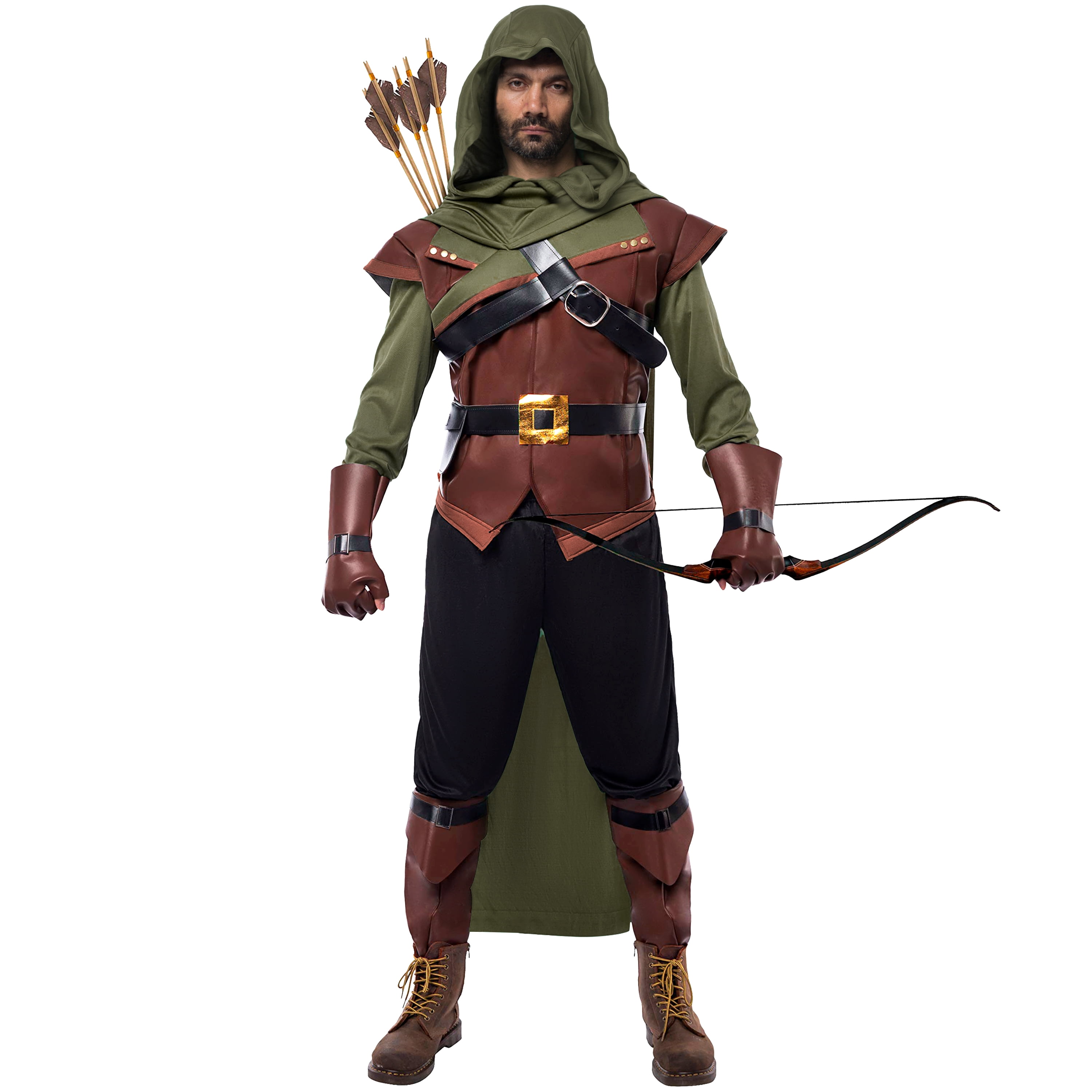 Joyfy Robin Hood Costume for Men Renaissance medieval Costume Outfits ...