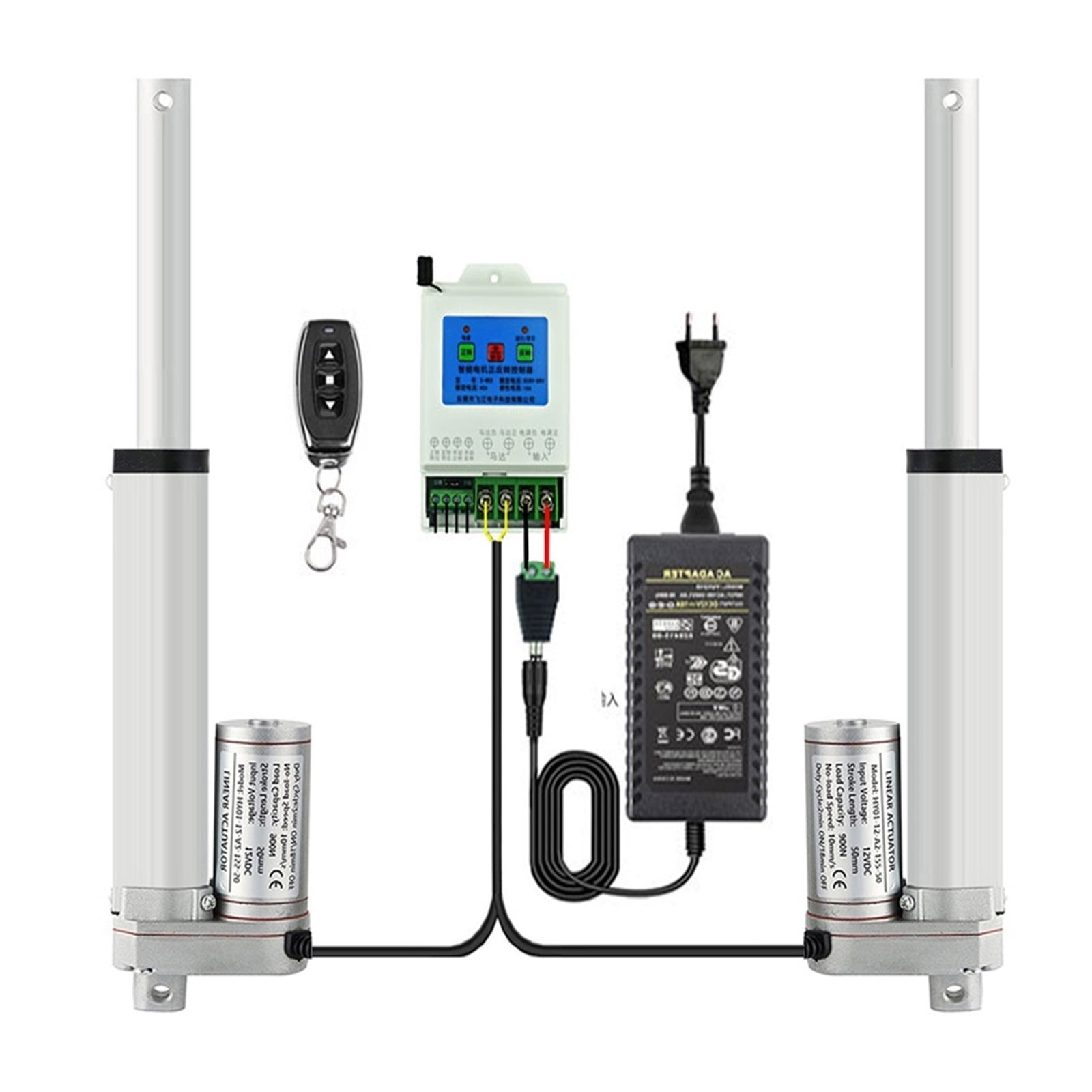 Synchronous Linear Actuator, 1 Control 2 Linear Actuator 50mm 100mm ...