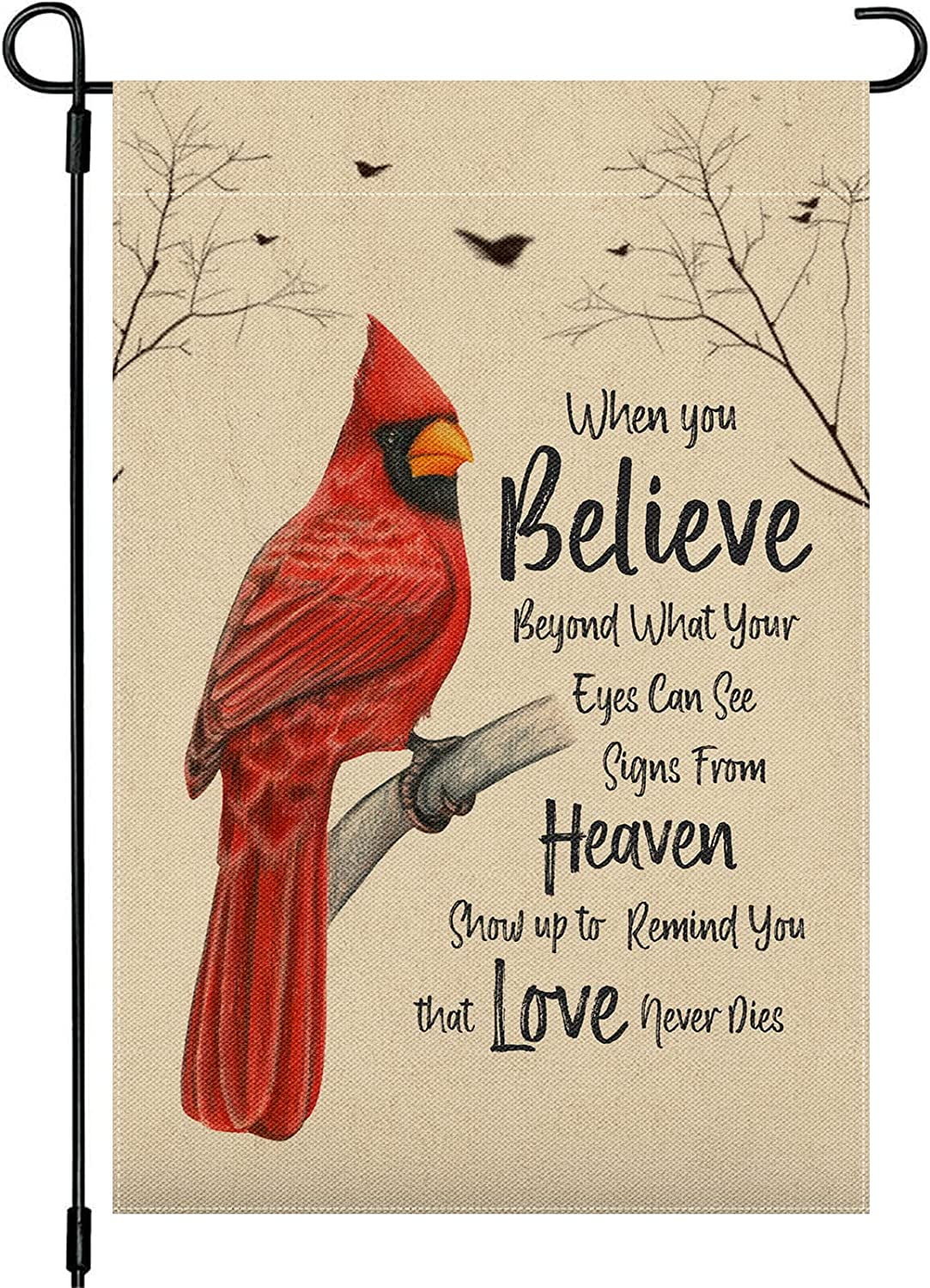 Syncler Cardinal Garden Flag Vertical Farmhouse Burlap Yard Outdoor ...