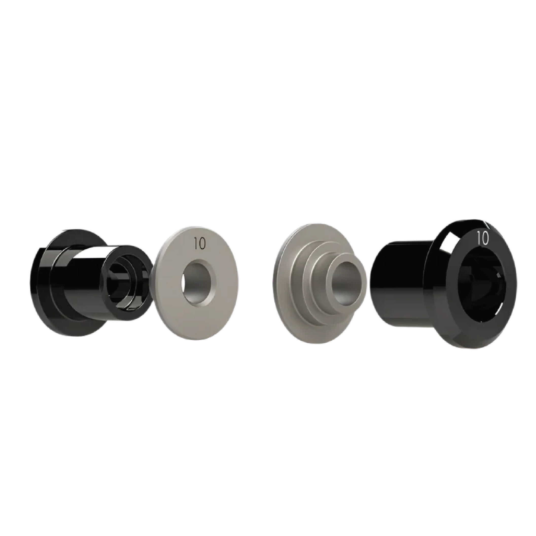 Syndyt BMX Bike Pro Axle Adaptor 10mm - Steel Flange Washers & Aluminum ...