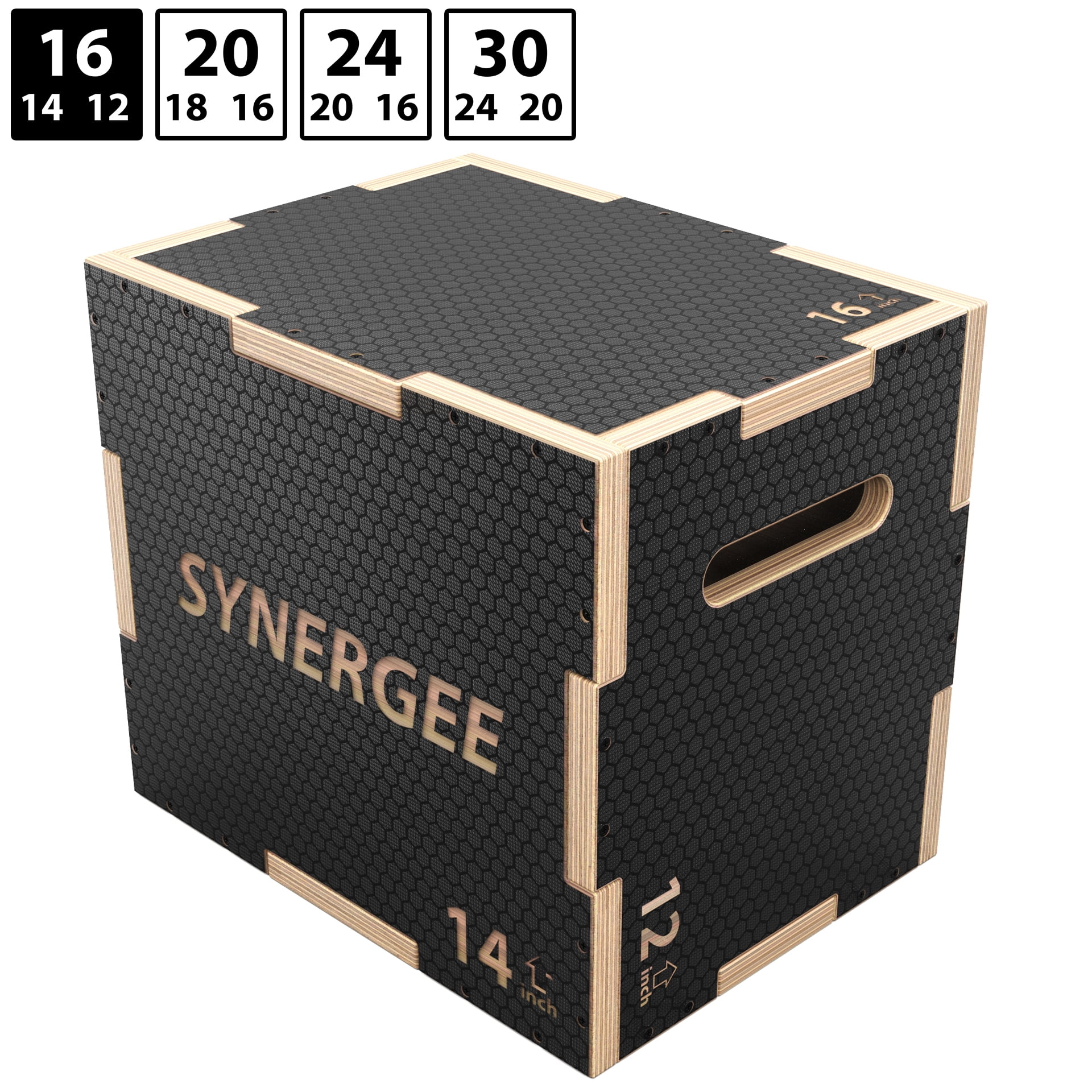 Synergee 3 in 1 Non-Slip Wood Plyometric Box for Jump Training and ...