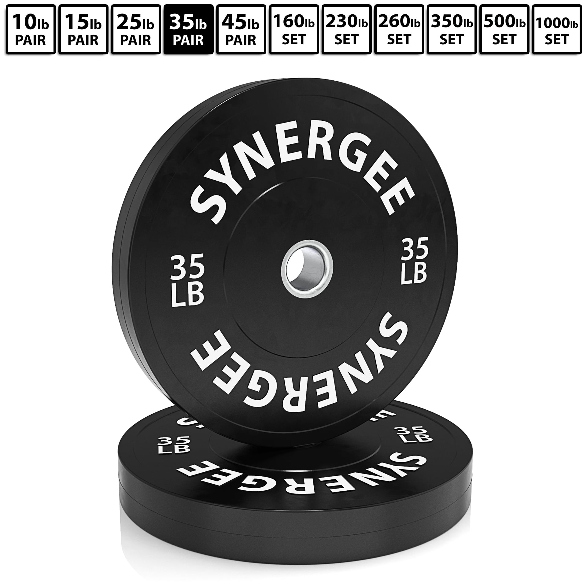 Synergee Bumper Plates Strength Conditioning Workouts Weightlifting ...