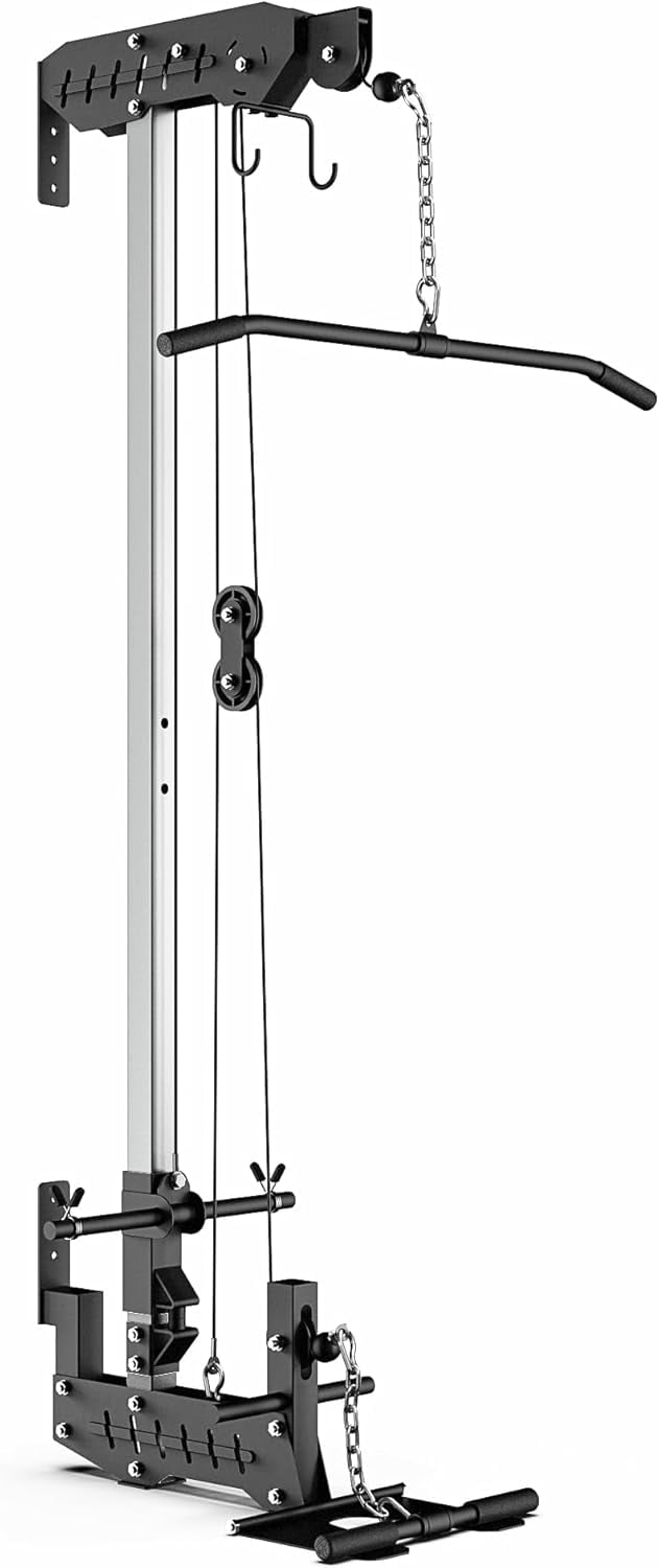 Synergee LAT Pull Down and LAT Row Cable Machine with Flip-Up Footplate ...