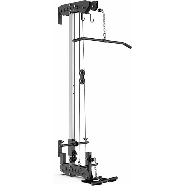 Synergee LAT Pull Down and LAT Row Cable Machine with Flip-Up Footplate ...