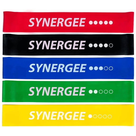 Synergee Mini Band Resistance Loop Exercise Bands 5PK - Walmart.com