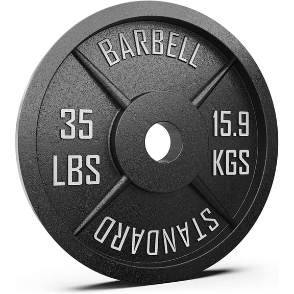Iron Crush Cast Iron Olympic Weight Plates - 2.5LB-45LB, Anti-Rust, 2 ...