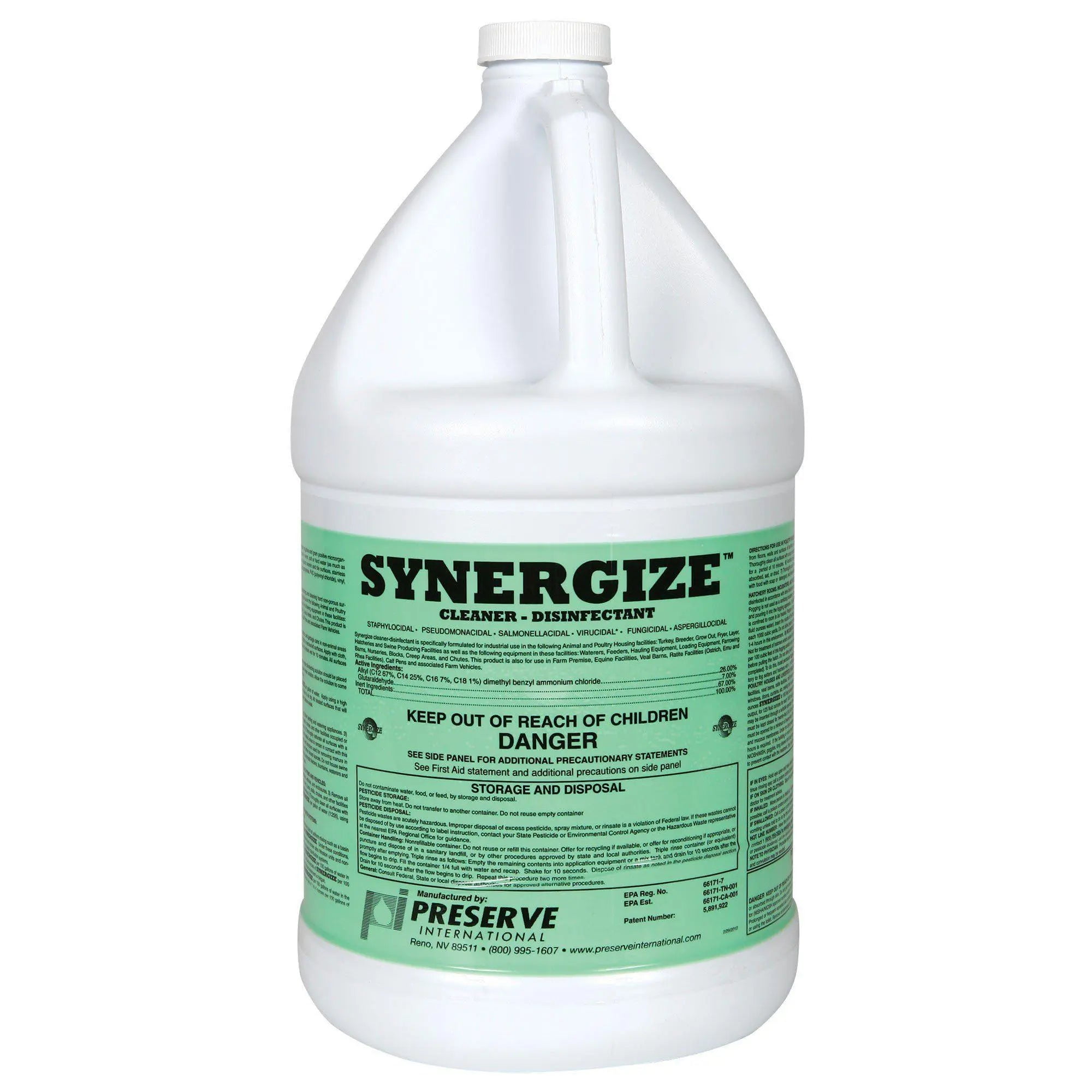 Synergize Disinfectant General Sanitation Livestock Gallon - Walmart.com