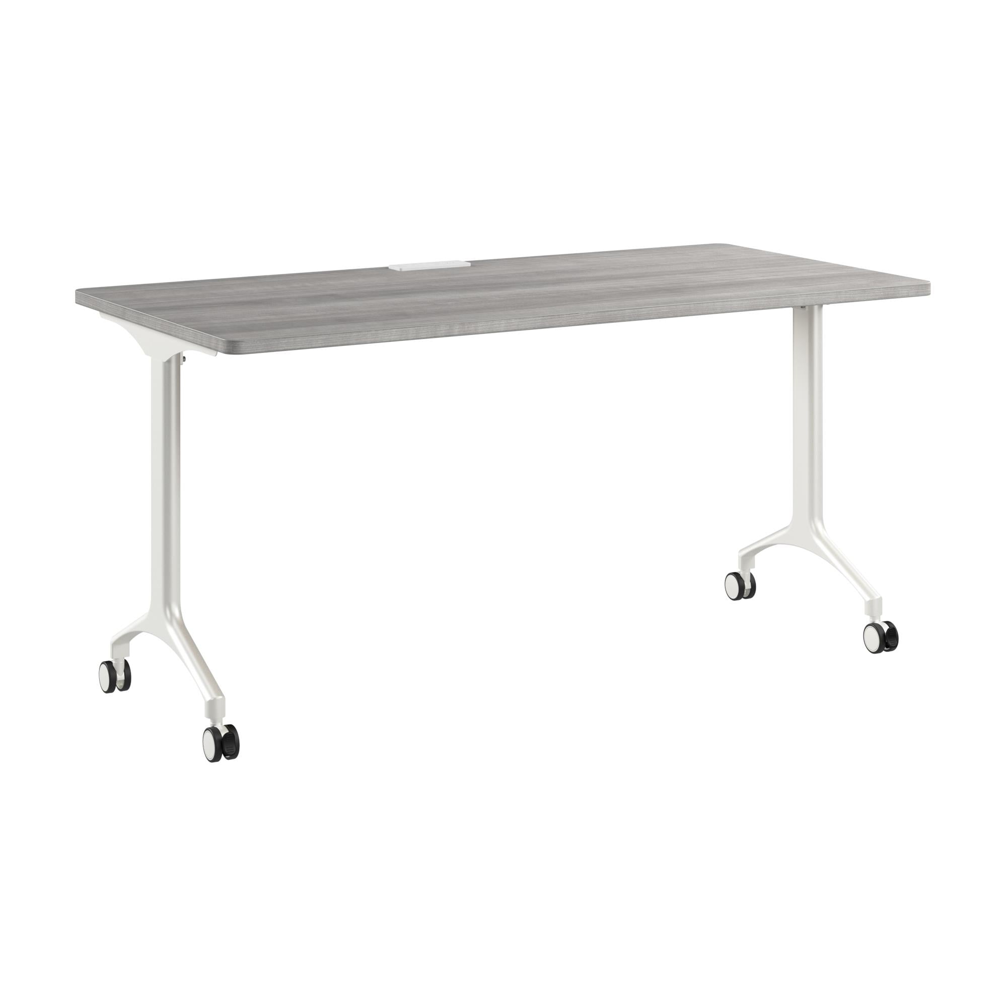 Synergy 60-inch Rectangle Modular Conference Table in Gray - Engineered ...