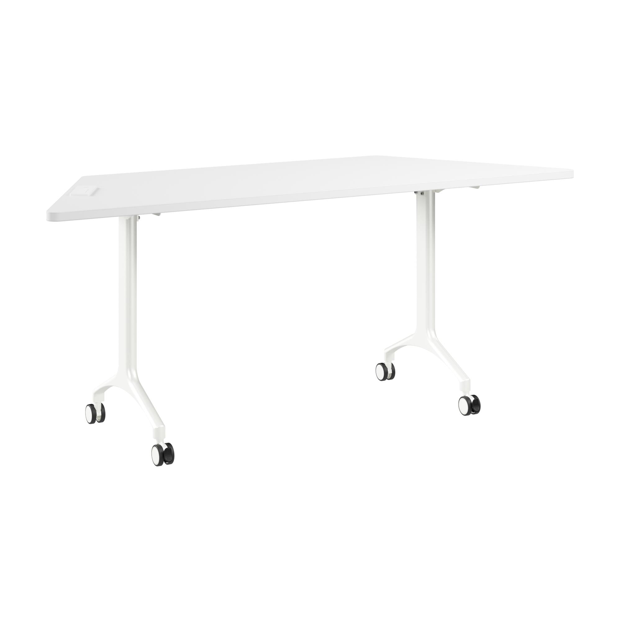 Synergy 72-inch Trapezoid Modular Conference Table in White ...