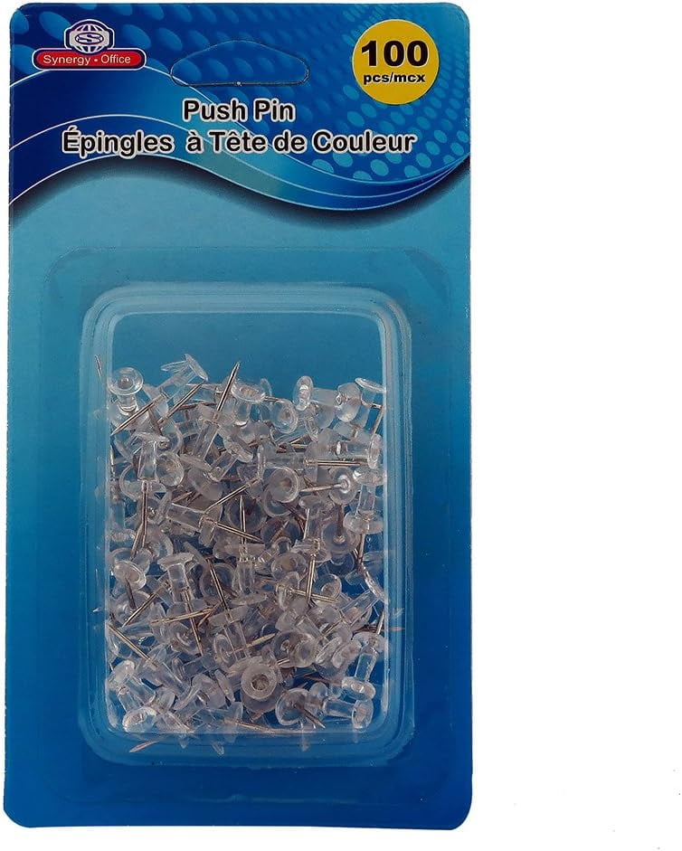 Synergy Office Push Pin- 100pcs - Walmart.com