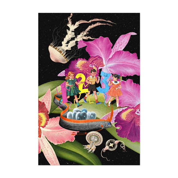 Synesthesia Club - Tolima Colombia Collage Unframed Wall Art Print 40 x ...