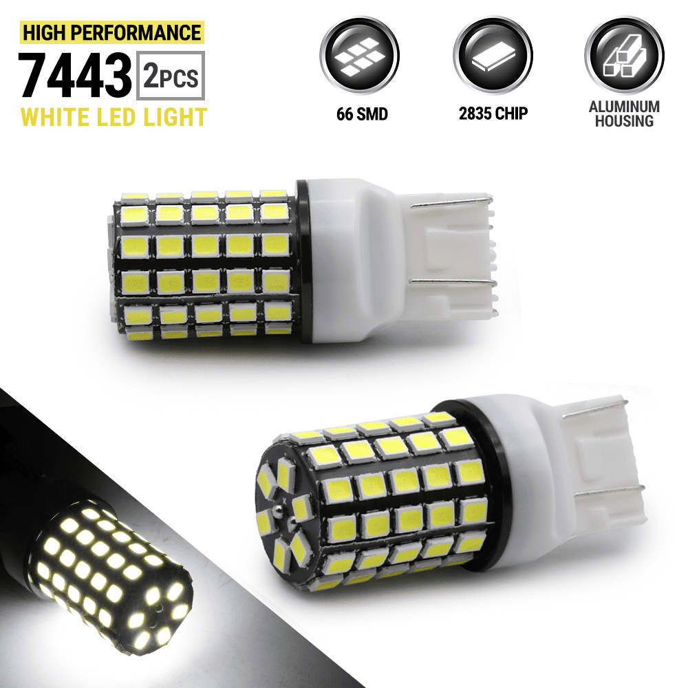 Syneticusa 7443 LED 6000k White Daytime Running Backup Reverse Light ...