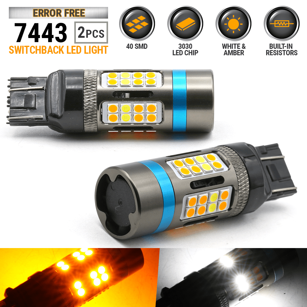 Syneticusa 7443 LED Switchback Anti Hyper Flash Decode Chips Turn ...