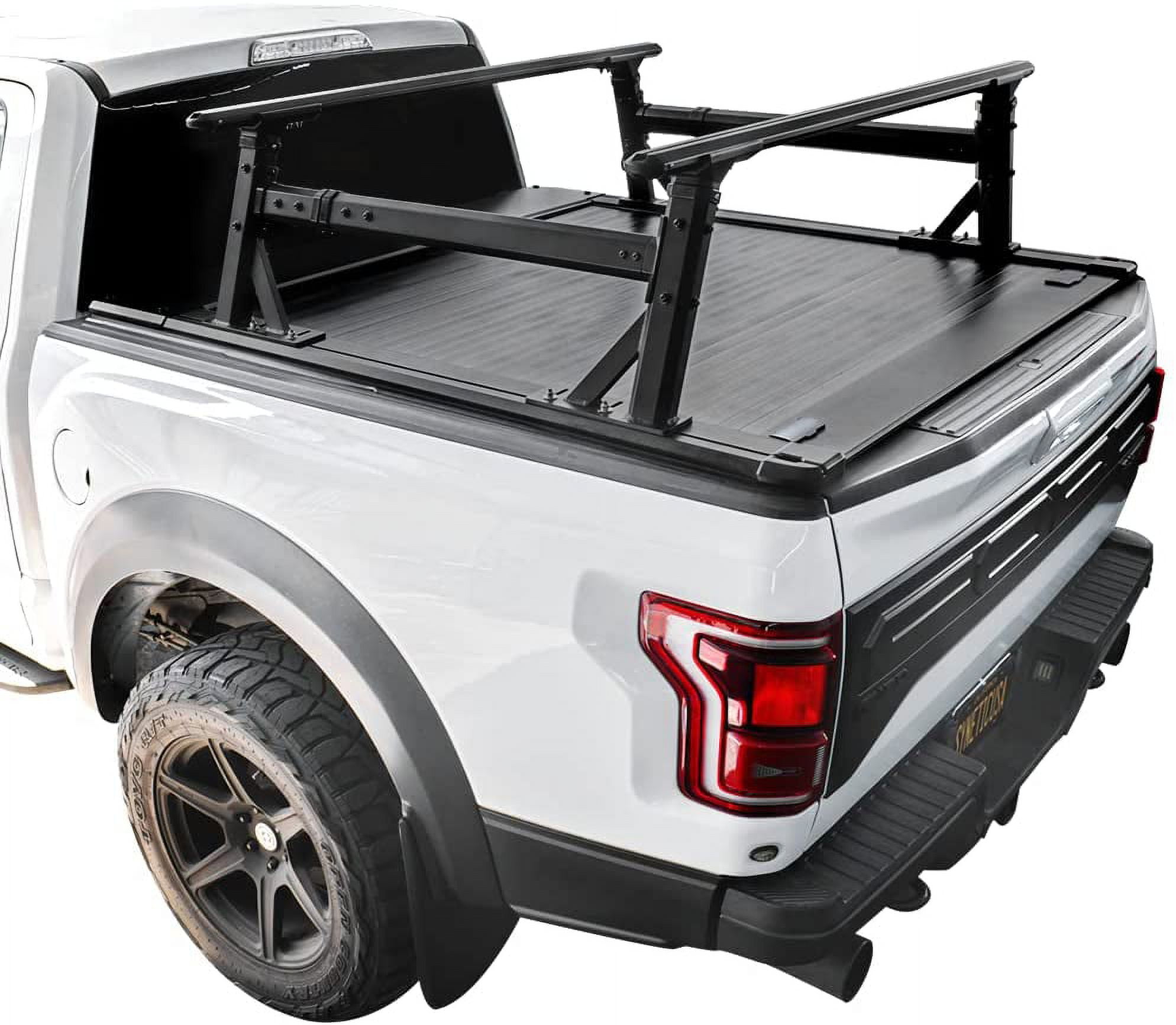 Syneticusa Aluminum Retractable Hard Pro Tonneau Cover+Rack for 2004 ...