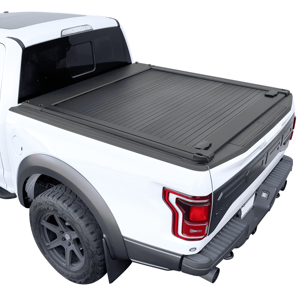 Syneticusa Off-Road Aluminum Tonneau Cover, Retractable & Low Profile ...