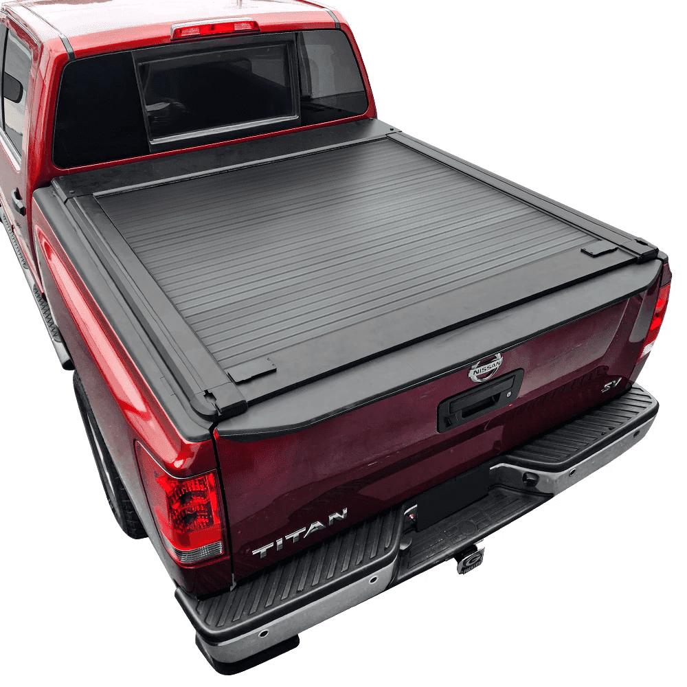 Syneticusa Aluminum Retractable Hard Tonneau Cover for 2007-2024 Titan ...