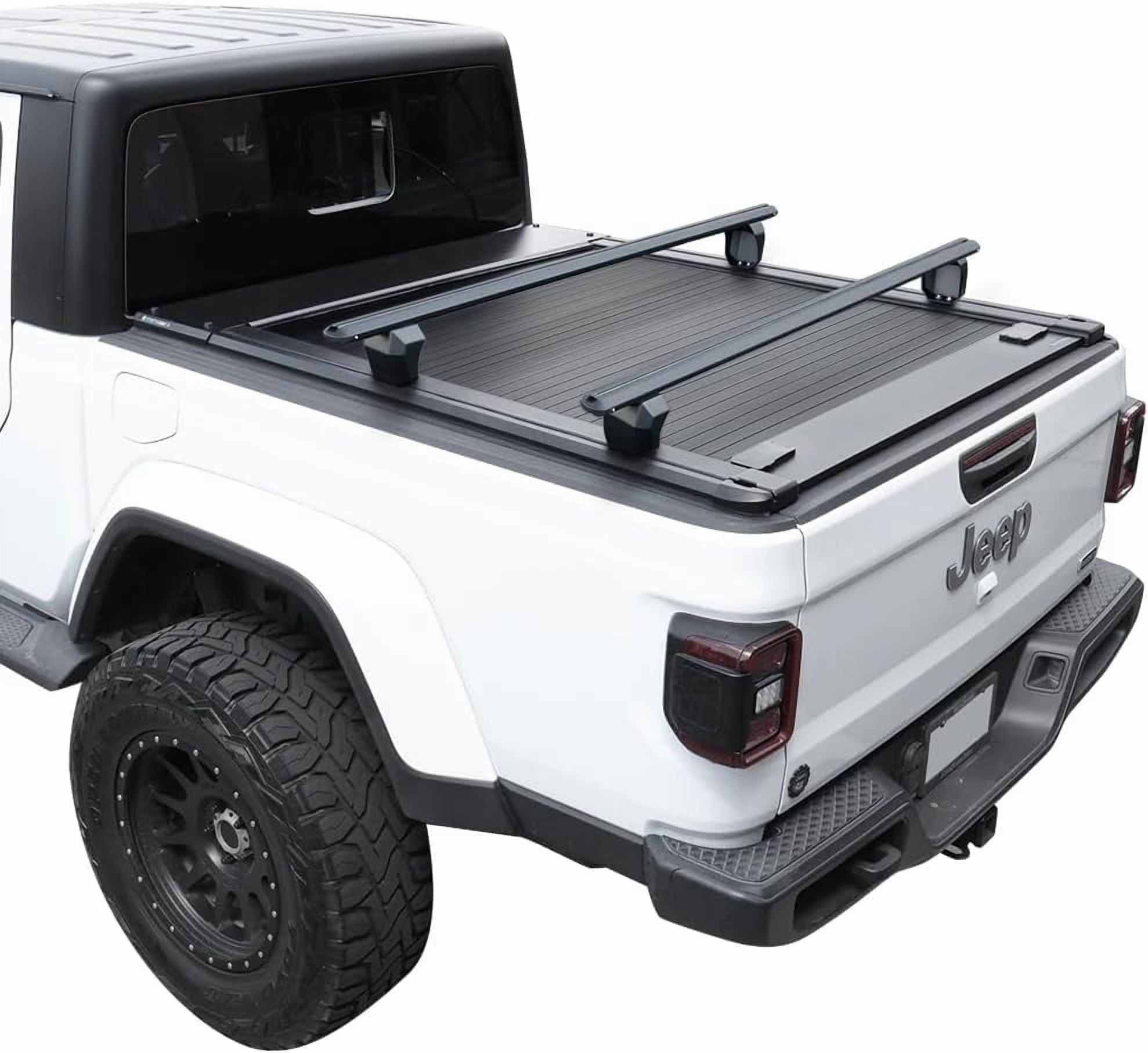 Syneticusa MR Retractable Hard Tonneau Cover withCrossbars Fits 2020 ...
