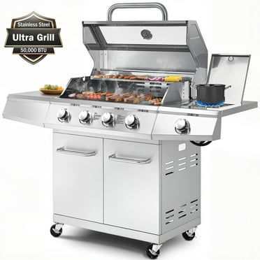 Char-Broil Patio Bistro TRU-Infrared Gas Grill, 240 sq in Cooking Area ...