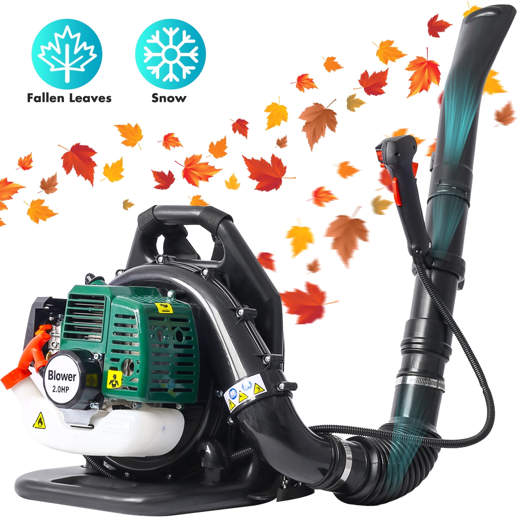Syngar 52CC Gasoline Leaf Blower, Heavy Duty Backpack for Outdoor Lawn ...