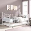DHP Locky Metal Daybed with Pop Up Trundle Bed, Full over Twin, Black ...