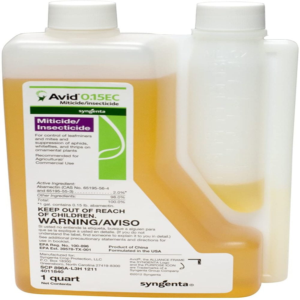 Syngenta A8612A Avid 0.15EC Miticide/Insecticide, Clear - Walmart.com