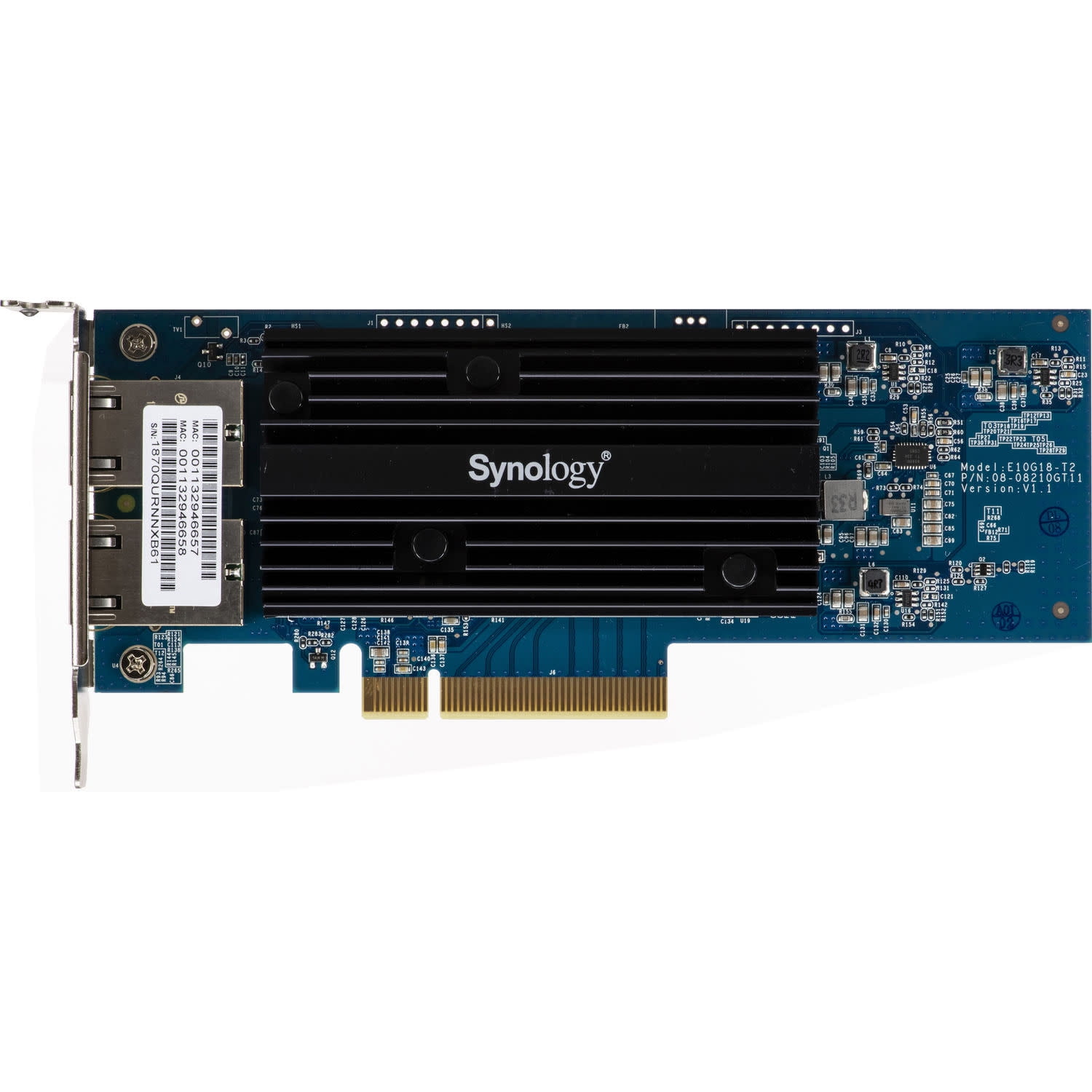 Synology Dual-Port 10 Gb/s PCIe Expansion Card, Multicolored ...