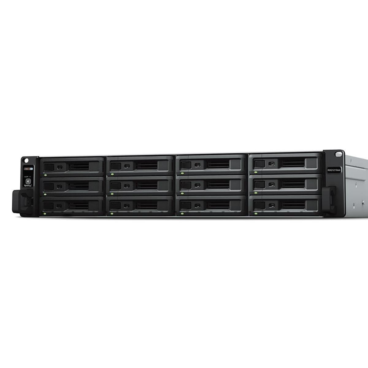 Synology RXD1219SAS Drive Enclosure Serial Attached SCSI (SAS) - Mini-SAS HD Host Interface - 2U ...