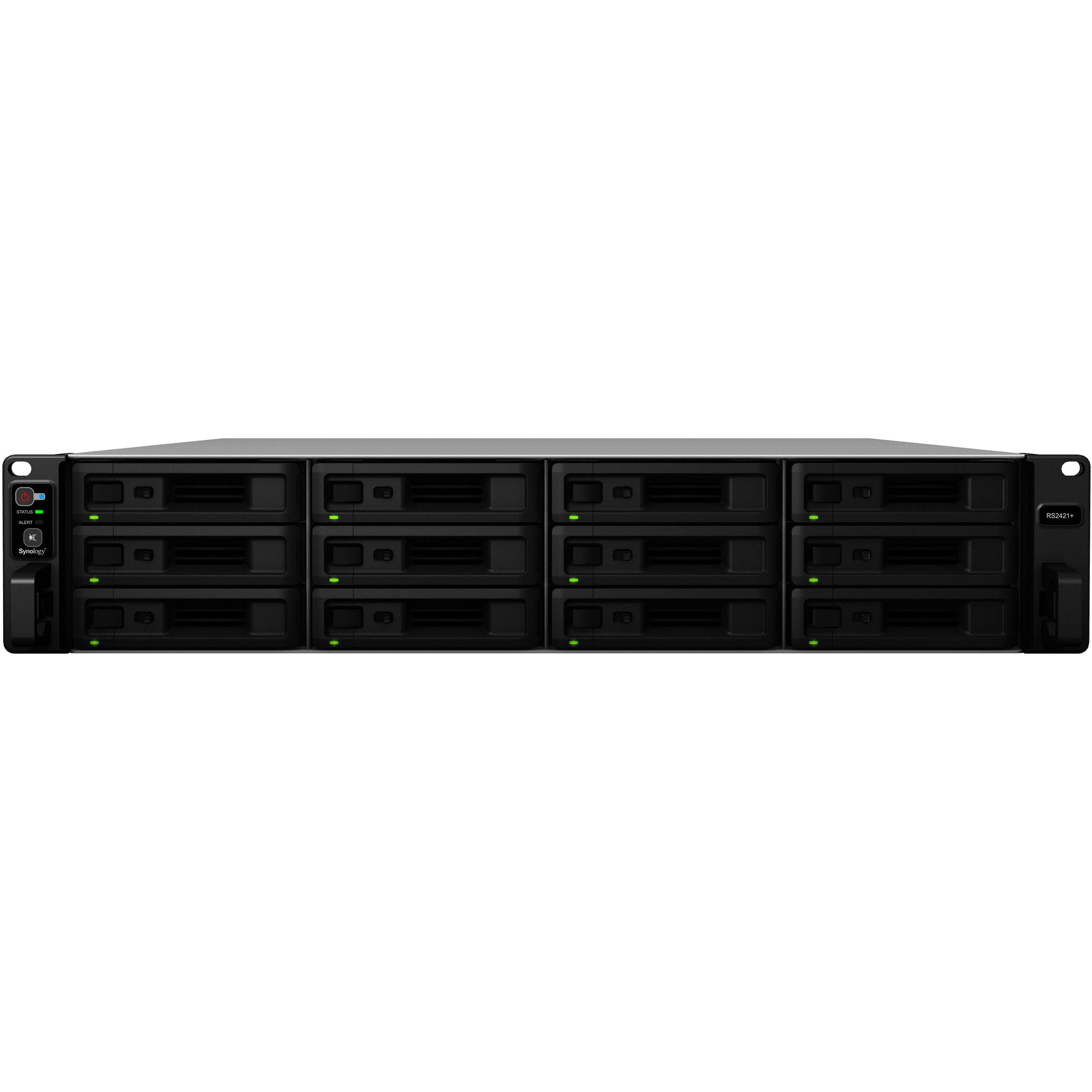 Synology RackStation RS2421+ 12-Bay NAS Enclosure, Black/Gray - Walmart.com