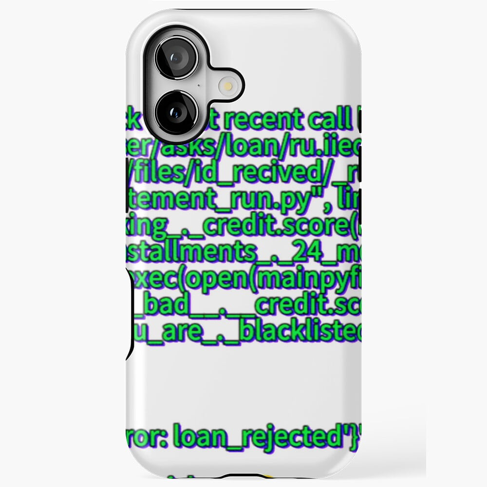 Syntax Error Digital Code Computer Graphic Design Case with iPhone 17 ...