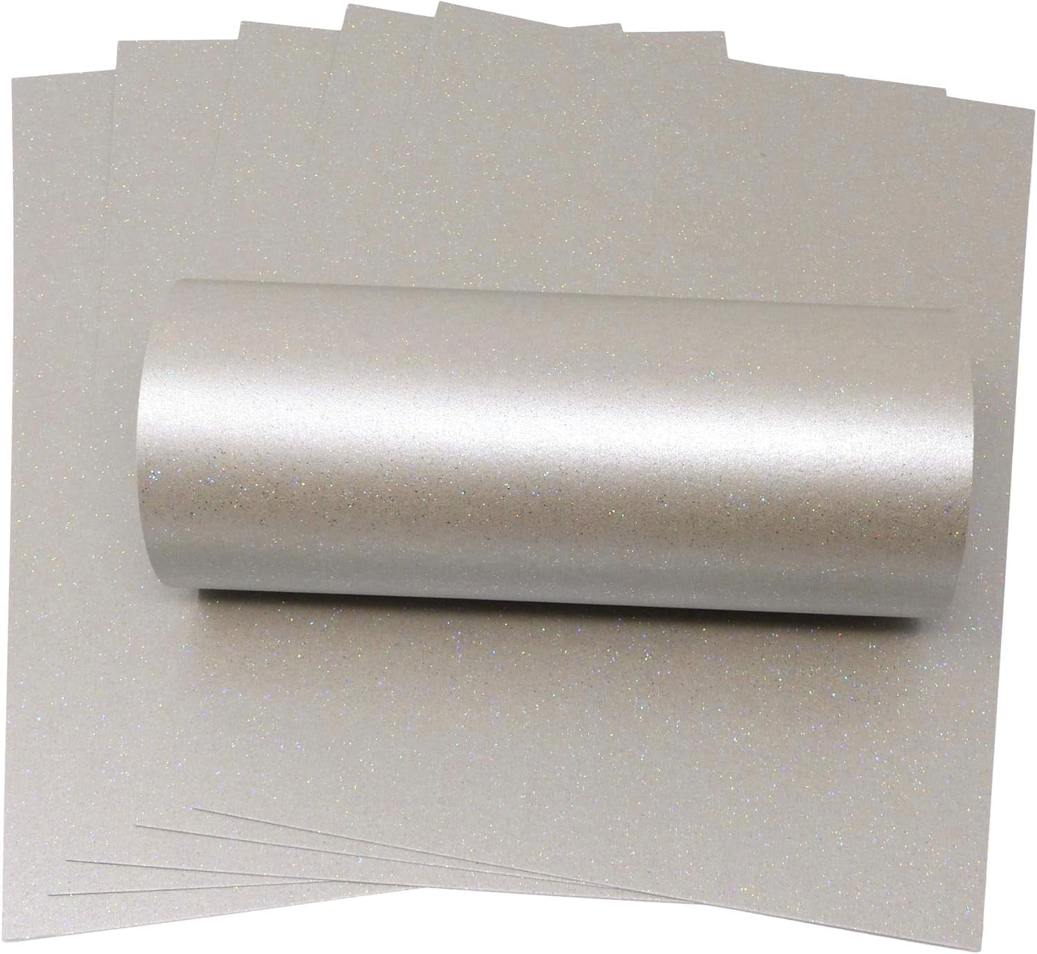 Syntego A4 Card Mercury Silver Iridescent Sparkle Card Quality 300gsm ...