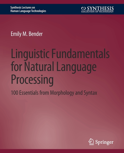 Synthesis Lectures on Human Language Technologies: Linguistic ...