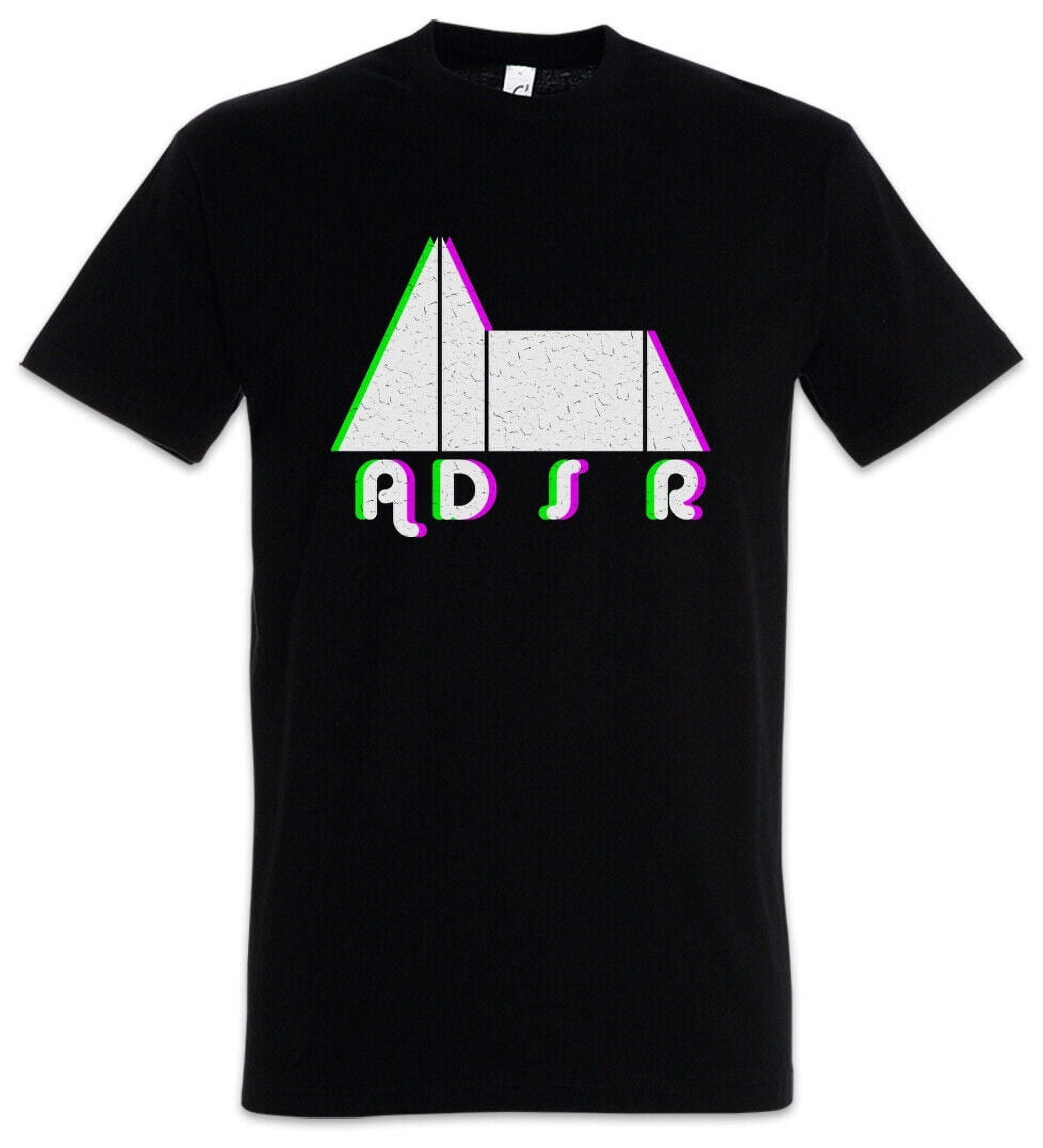 Synthesizer ADSR Glitch T-Shirt Audio LFO Wave Sound Music DJ MC ...