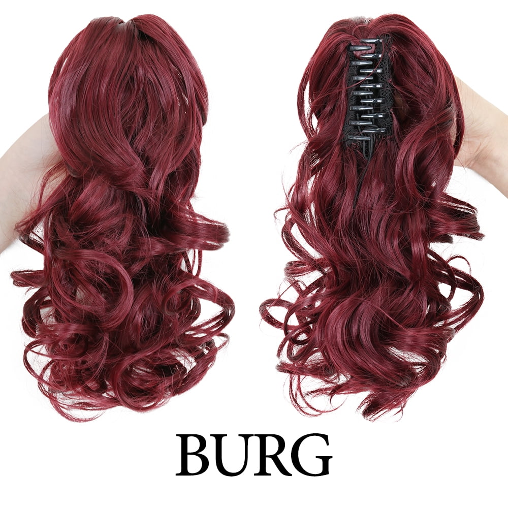 Synthetic 11Inch Short Curly Ponytail Claw Clip in Hair False Wig House ...