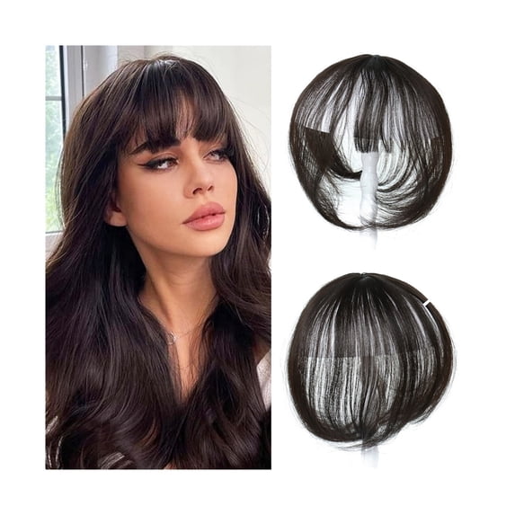 Synthetic 3D Bangs Invisible Seamless Head Hair Air Bangs Overhead ...