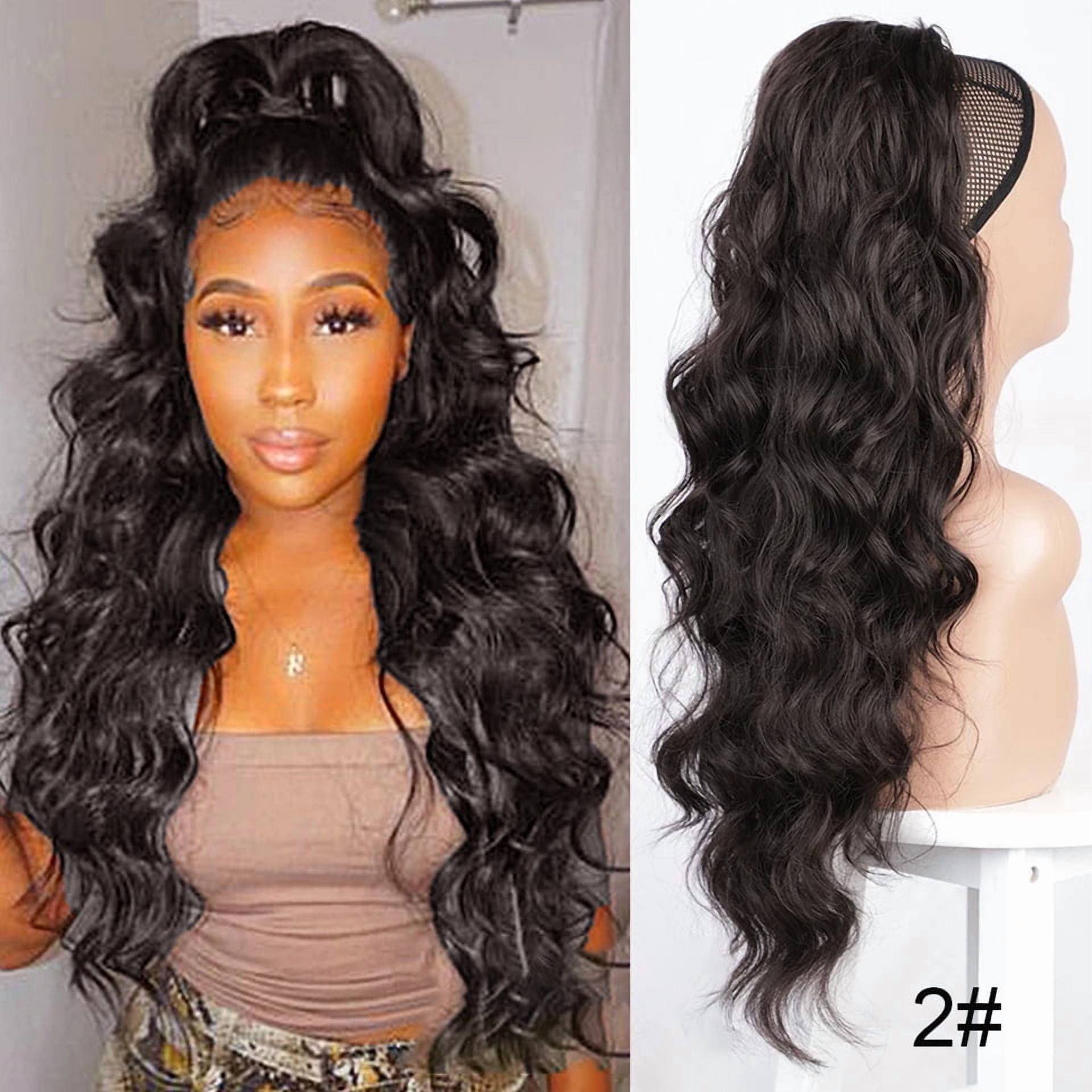 Synthetic Claw Clip In Short Ponytail Curly Pony Tail Clip-on hair ...