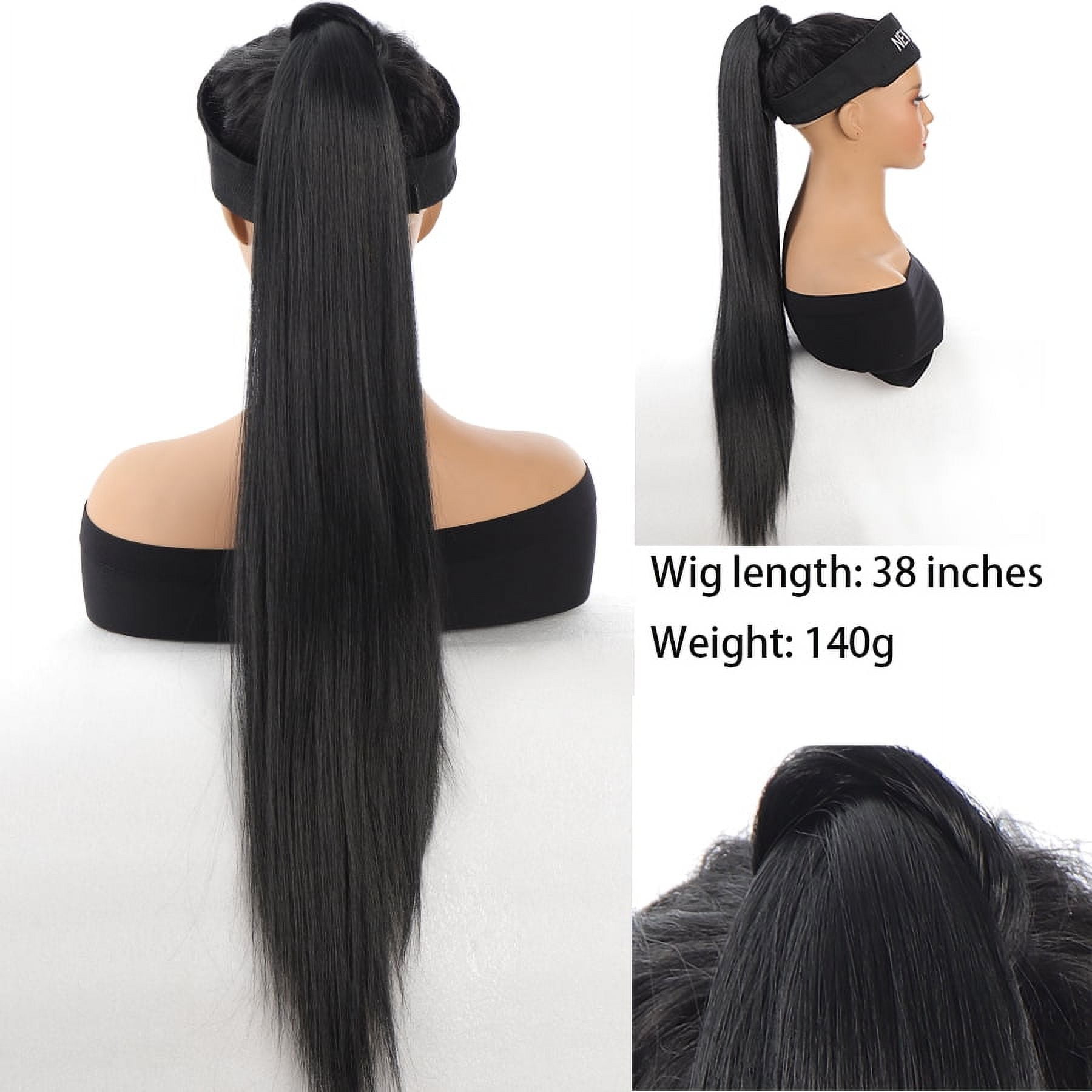 Synthetic Claw Clip In Short Ponytail Curly Pony Tail Clip-on hair ...