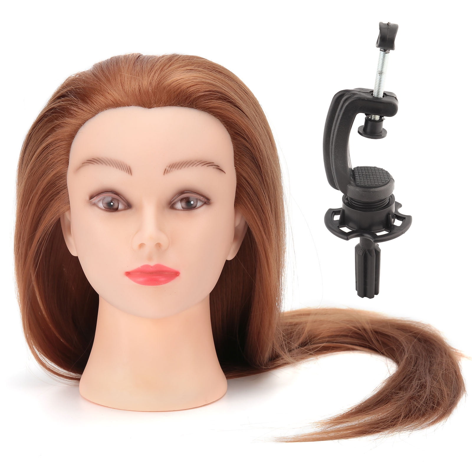 Synthetic Fiber Mannequin Head Hairdresser Training Head Cosmetology ...
