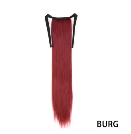 Synthetic Hair 22''' Long Straight Heat-Resistant Straight Hair With ...