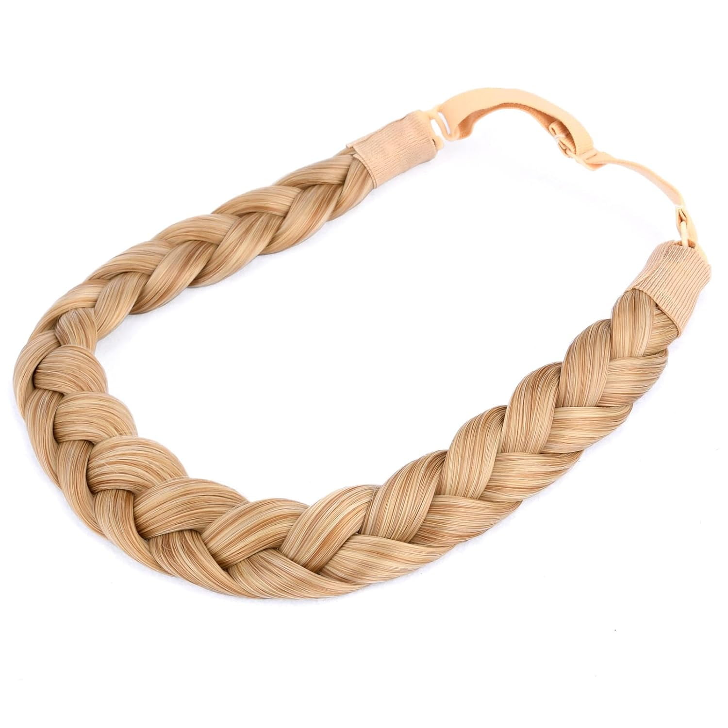 Synthetic Hair Braided Headband Classic Chunky Wide Plaited Braids ...