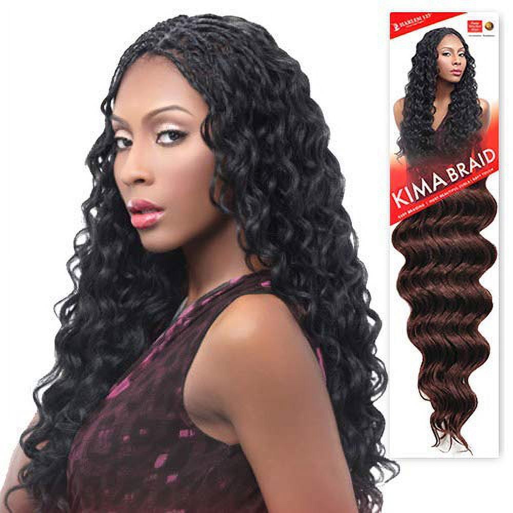 Synthetic Hair Braids Kima Braid Ocean Wave 20" (4-Pack, P1B/33 ...