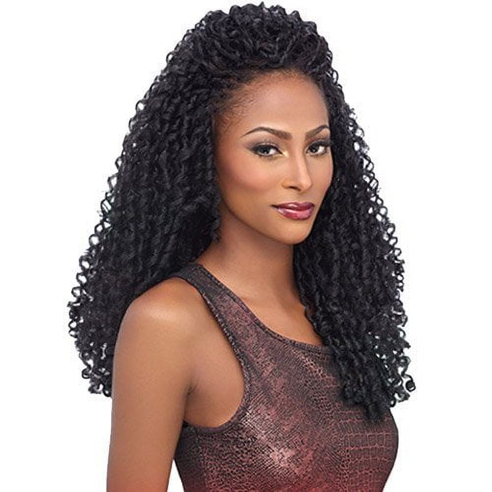 Synthetic Hair Braids Kima Braid Soft Dreadlock 14" (4-Pack, 1B ...