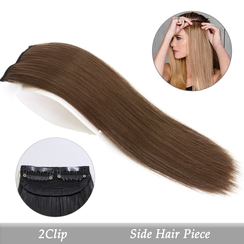Synthetic Hair Pads, Invisible Seamless Clip In Hair Extension for ...