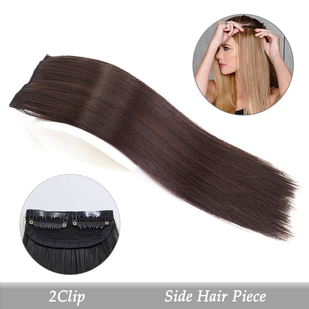 Synthetic Hair Pads, Invisible Seamless Clip In Hair Extension for ...