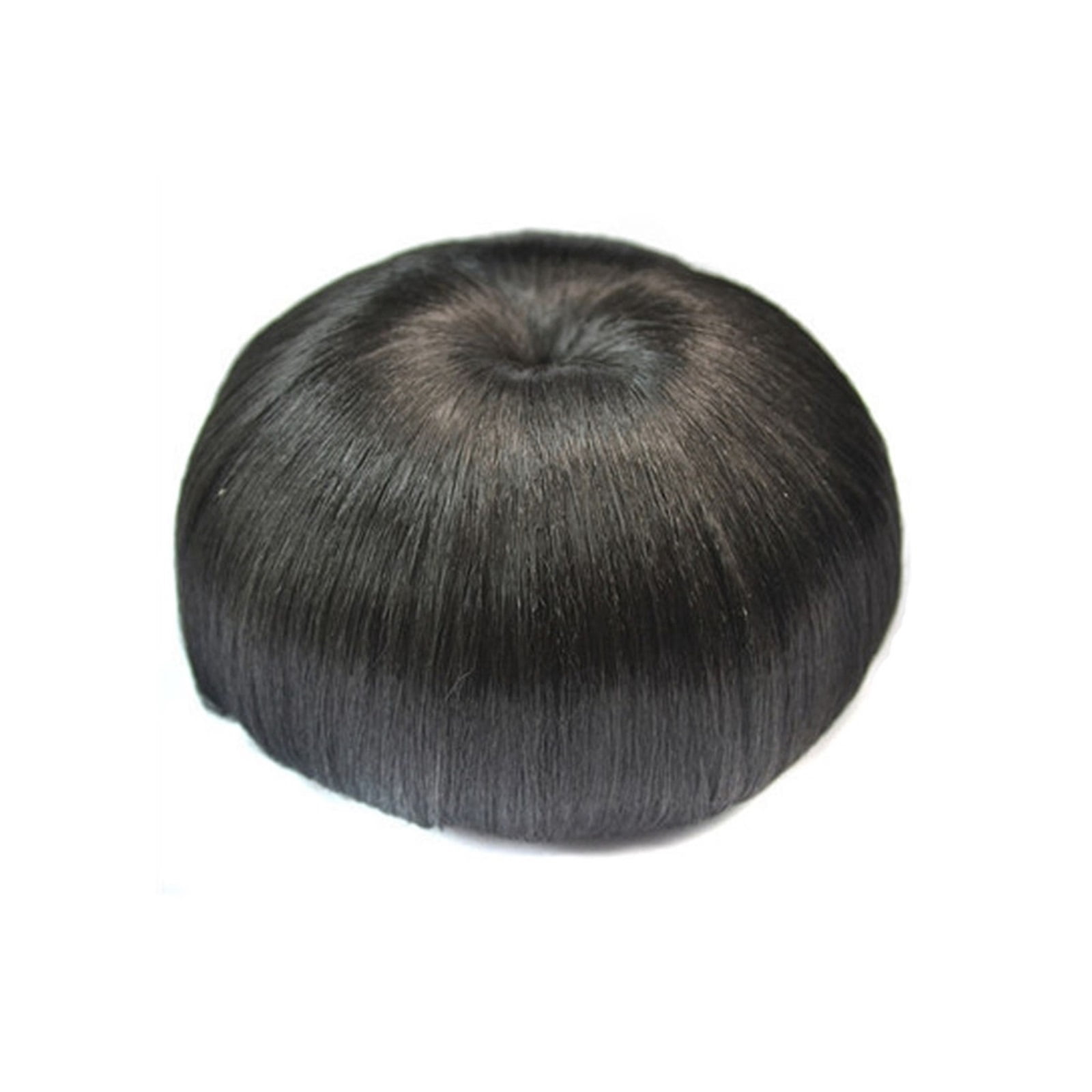 Synthetic Hairpieces Spherical Updos Chignon with Bangs Clip In Hair ...